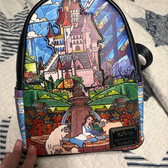 Loungefly | Bags | Loungefly Disney Castle And Belle Backpack | Poshmark